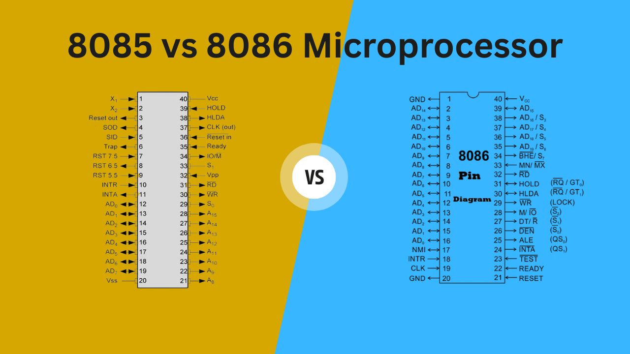 8085 vs 8086 Microprocessor: Key Differences in Architecture and ...