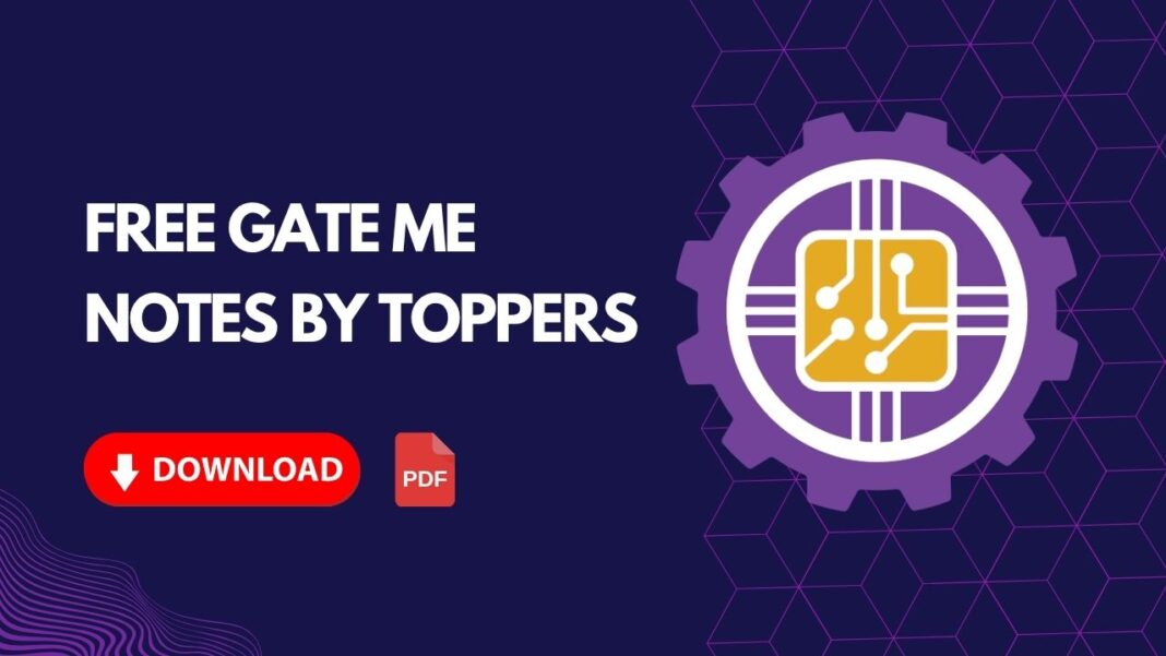 Free GATE ME Notes by Toppers – Download PDFs - UseMyNotes